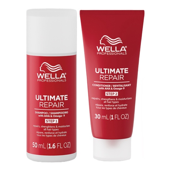 Wella | Hair | 9 Wella Ultimate Repair Shampoo Conditioner Mini Set New ...